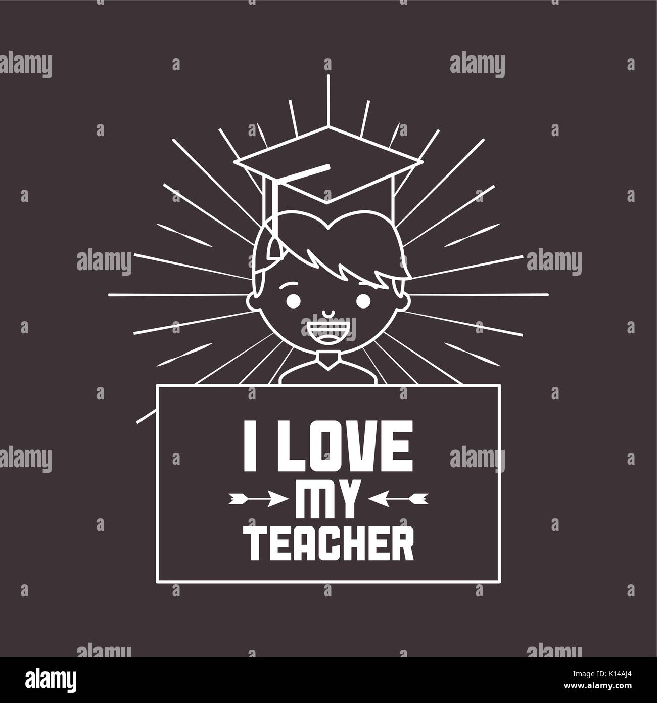 Best teacher ever Stock Vector Images - Alamy