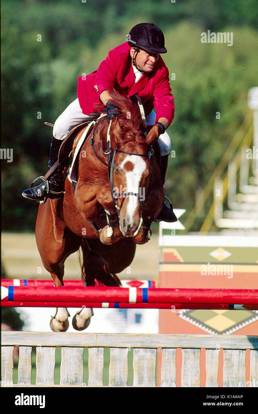 CSI Monterrey, October 1996, Hugo Simon (AUT) riding E.T. FRH Stock ...