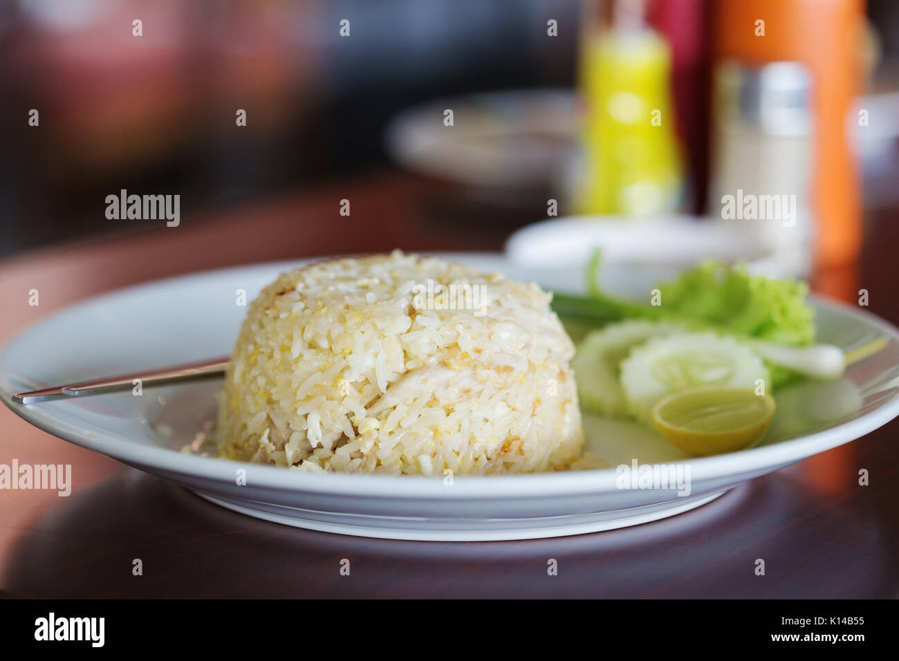 Asian style fried rice with seafood hi-res stock photography and images ...