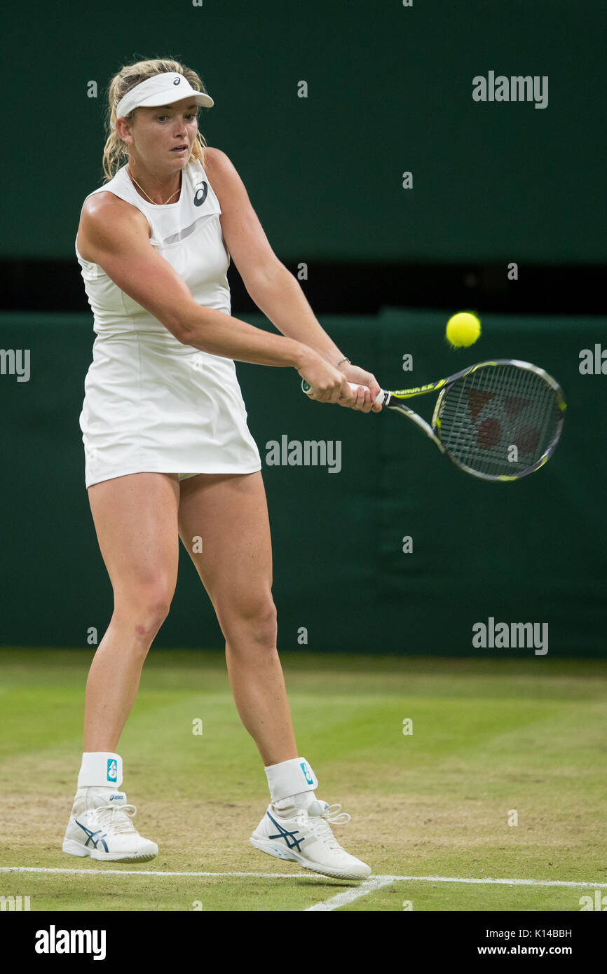Coco Vandeweghe of the USA at the Ladies' Singles - Wimbledon ...