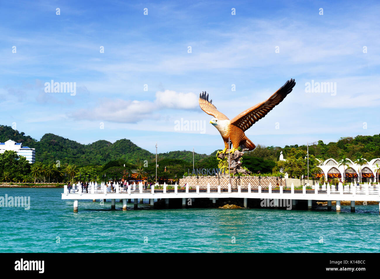 Shot of Langkawi's Eagle Square from the sea Stock Photo - Alamy