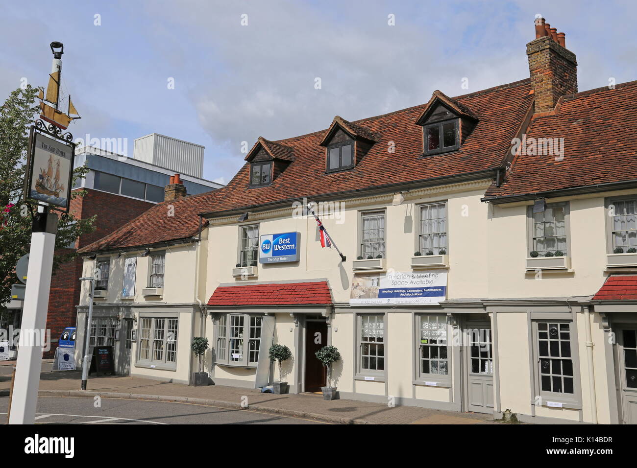 The Ship Hotel, High Street, Weybridge, Surrey, England, Great Britain ...