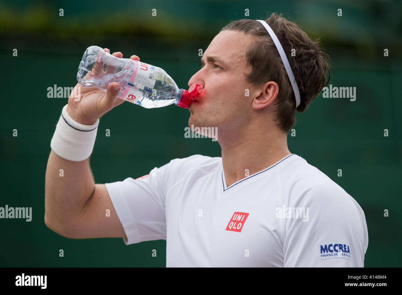 Wheelchair tennis player Gordon Reid of GB at the Gentlemen's ...