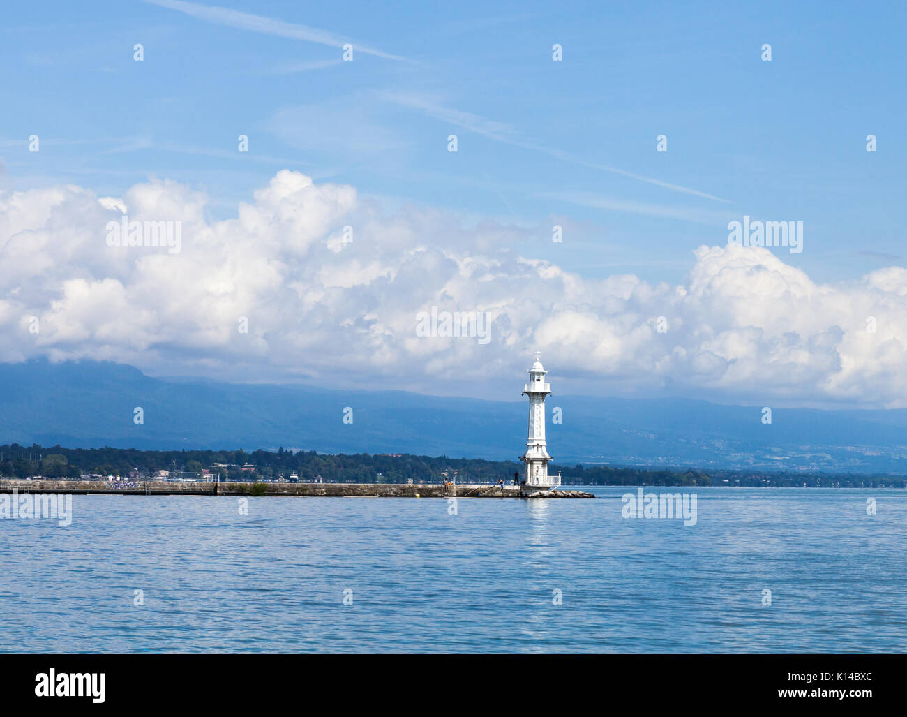 Geneva lighthouse hi-res stock photography and images - Alamy