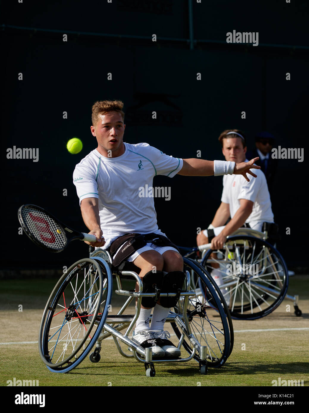 Gordon Reid and Alfie Hewett of GB at the Gentlemen's Wheelchair ...