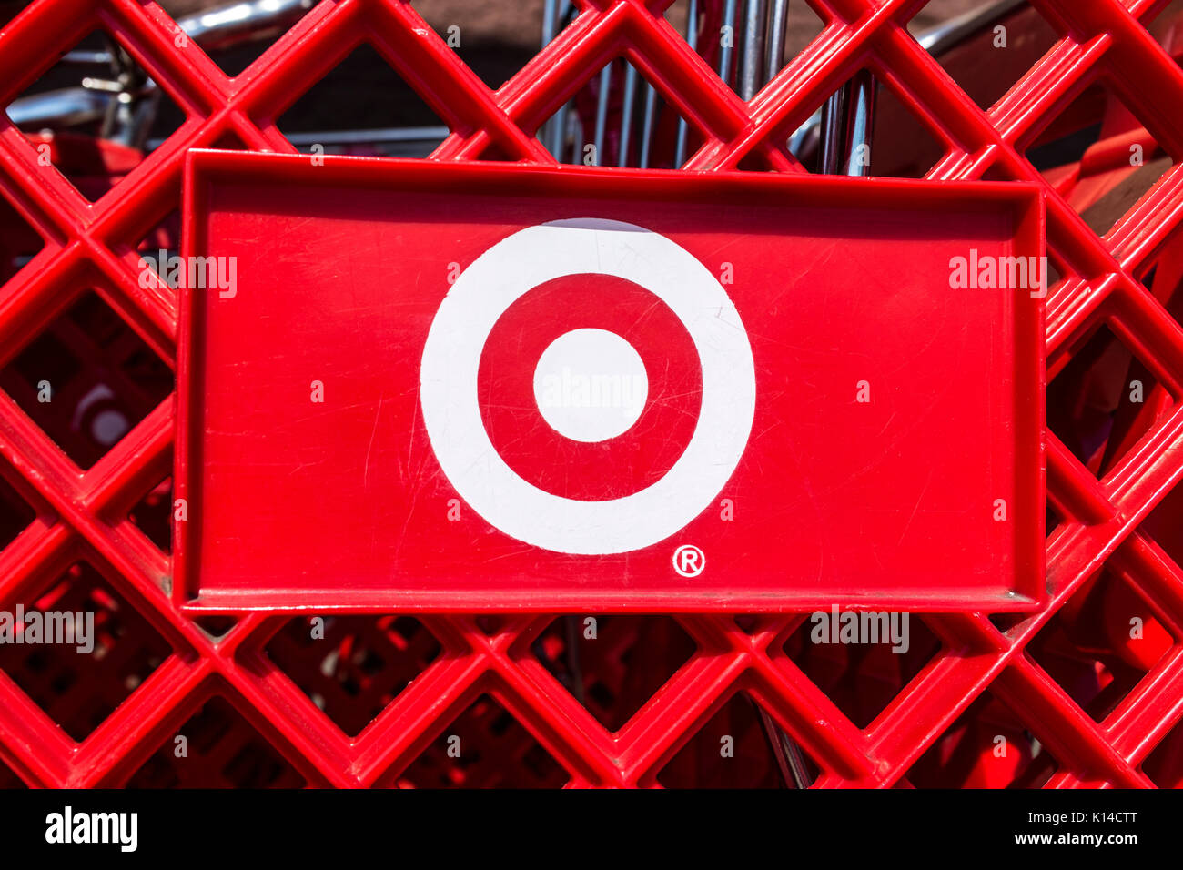 Indianapolis - Circa August 2017: Target Retail Store Baskets. Target ...