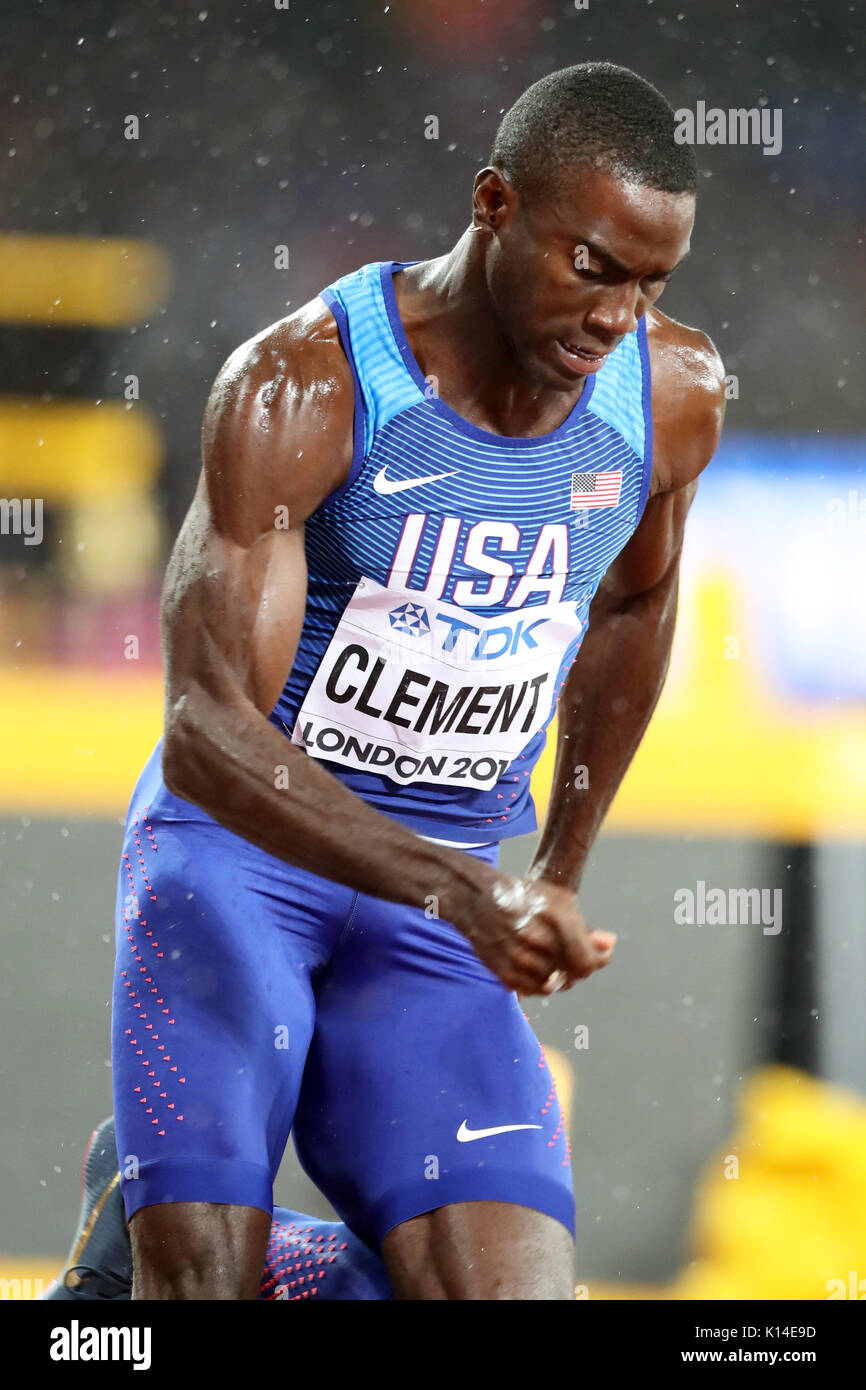 Kerron CLEMENT (United States of America) competing in the Men's 400m ...