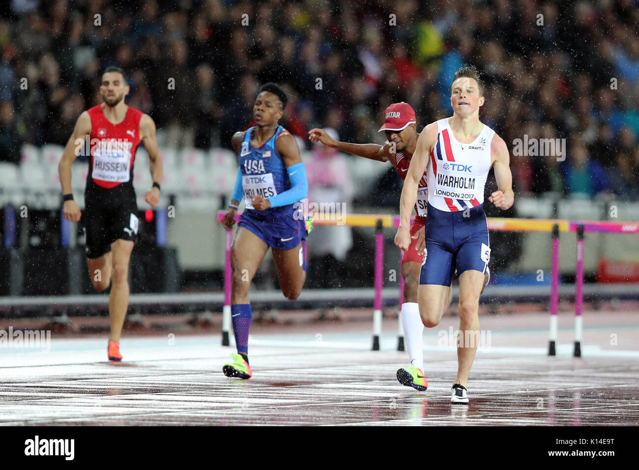Karsten WARHOLM (Norway), Abderrahaman SAMBA (Qatar), TJ HOLMES (United ...