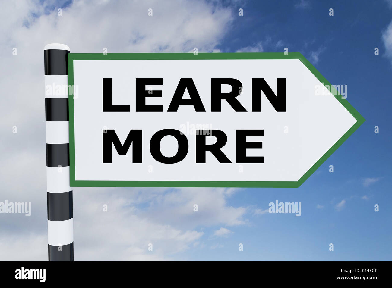 Learn more road sign hi-res stock photography and images - Alamy