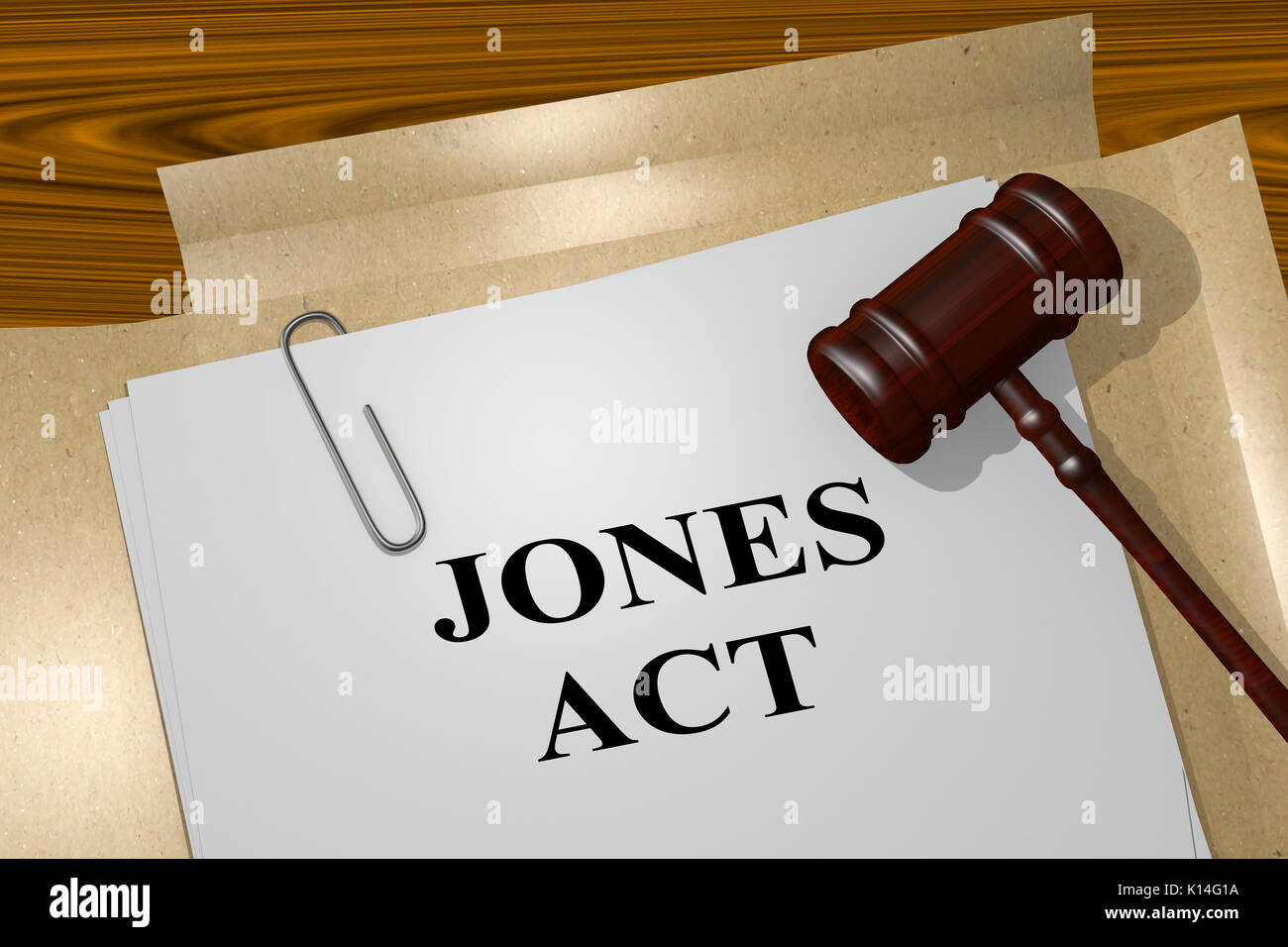 3D illustration of "JONES ACT" title on legal document Stock Photo - Alamy
