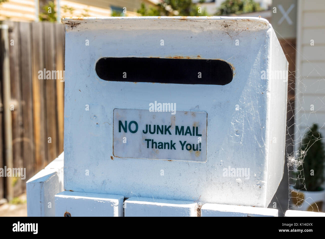 No junk mail sticker hi-res stock photography and images - Alamy