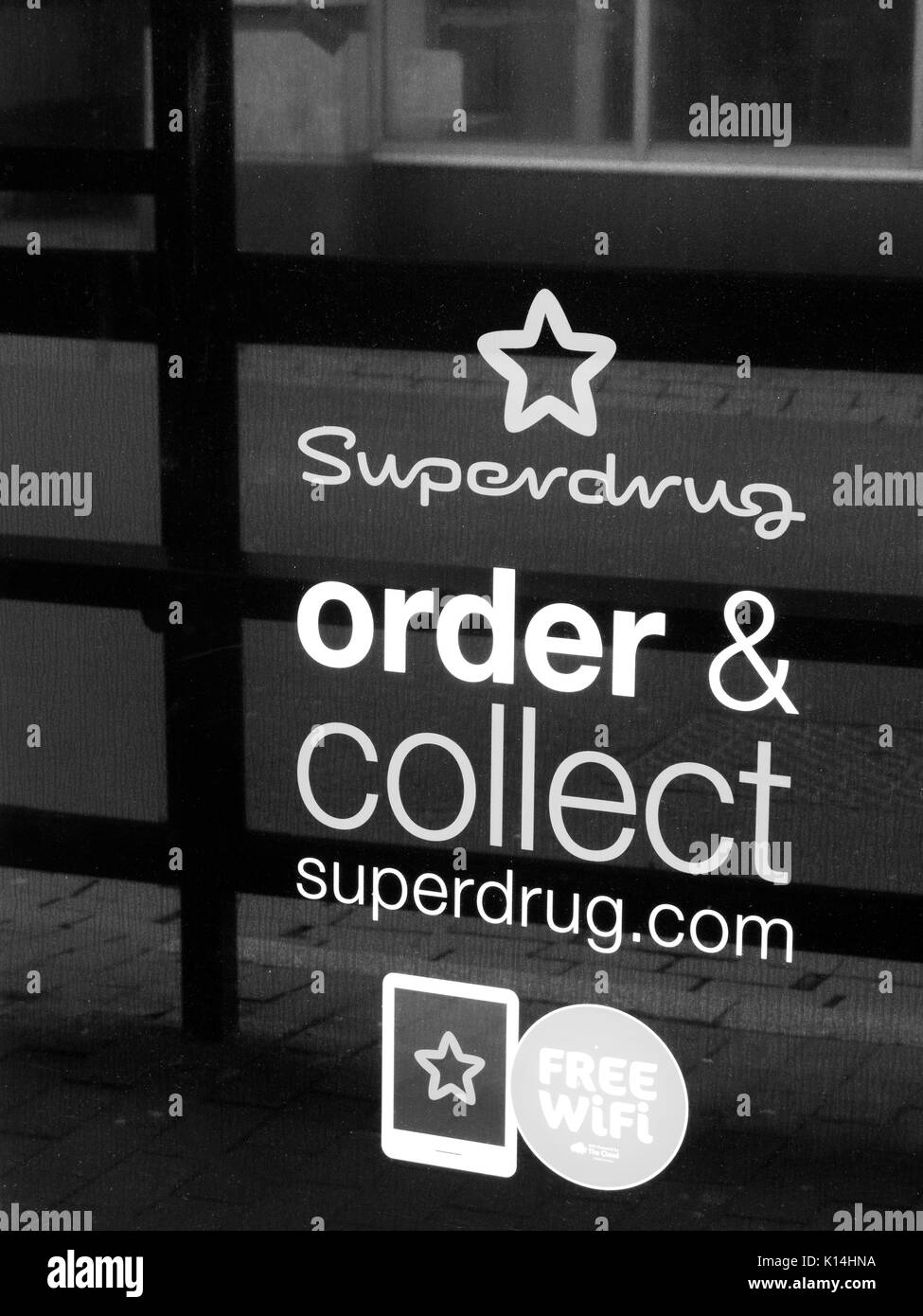 Pharmacy shop window Black and White Stock Photos & Images - Alamy