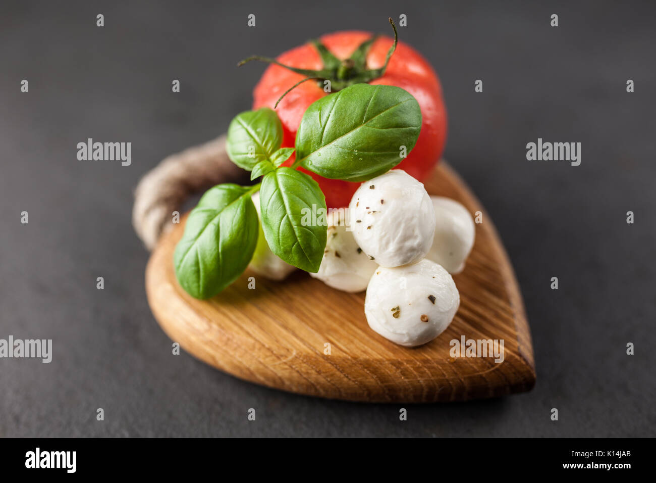 Tomato basil and mozzarella Stock Photo - Alamy