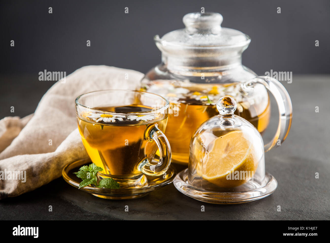Dark chamomile plant hi-res stock photography and images - Alamy