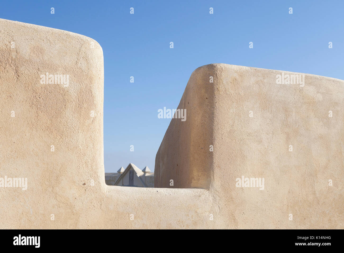 Sagres, Portugal: Geometric walls of the Fortress of Sagres. The ...