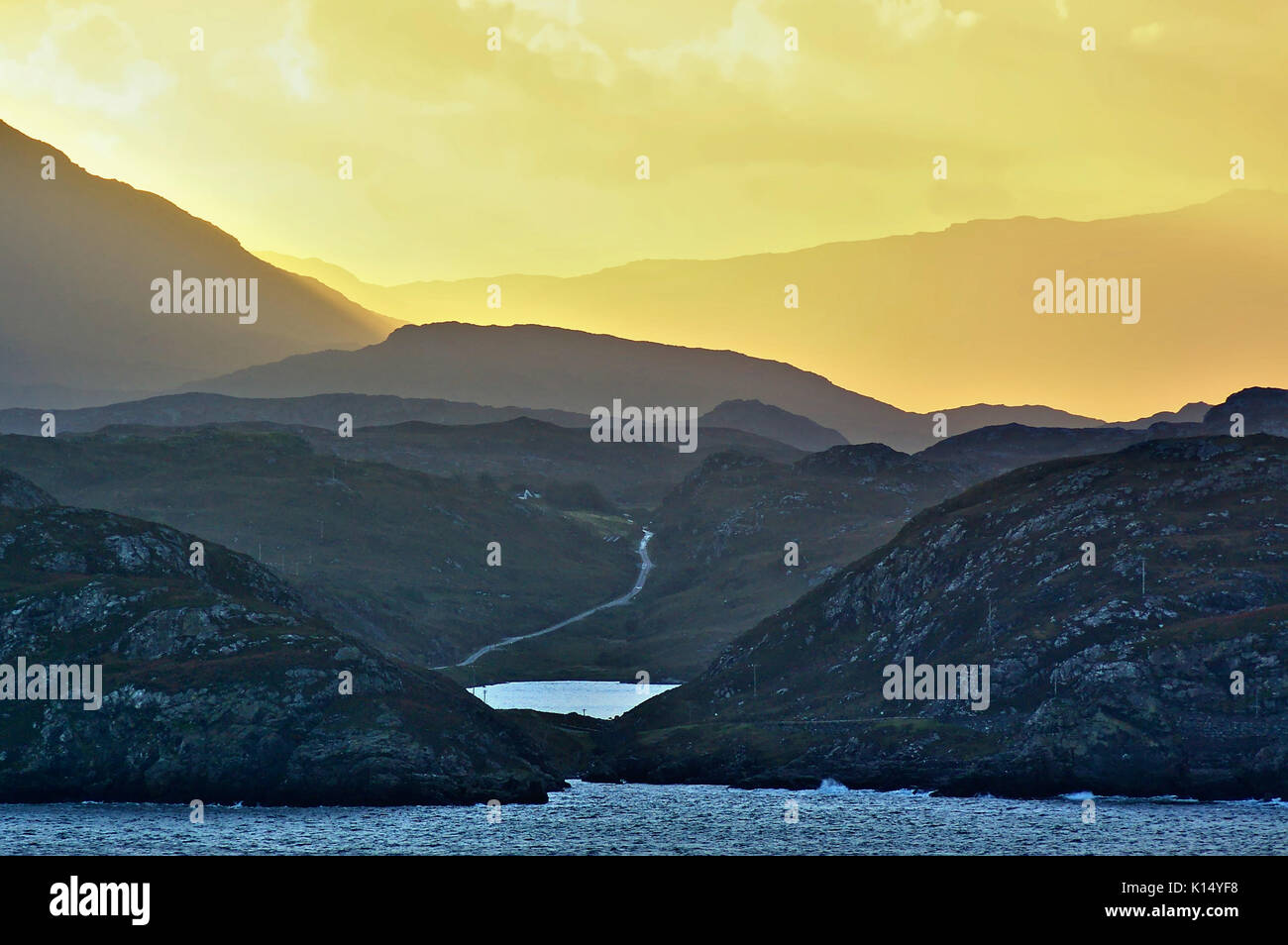 Dramatic sunrise over the Scottish west coast Stock Photo - Alamy