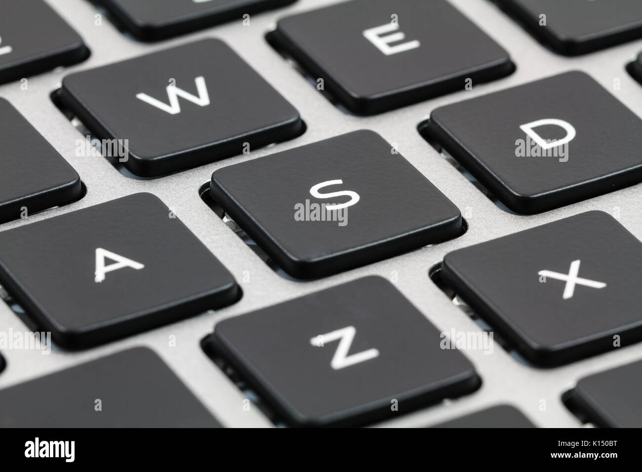 Laptop keyboard. Closeup Stock Photo - Alamy