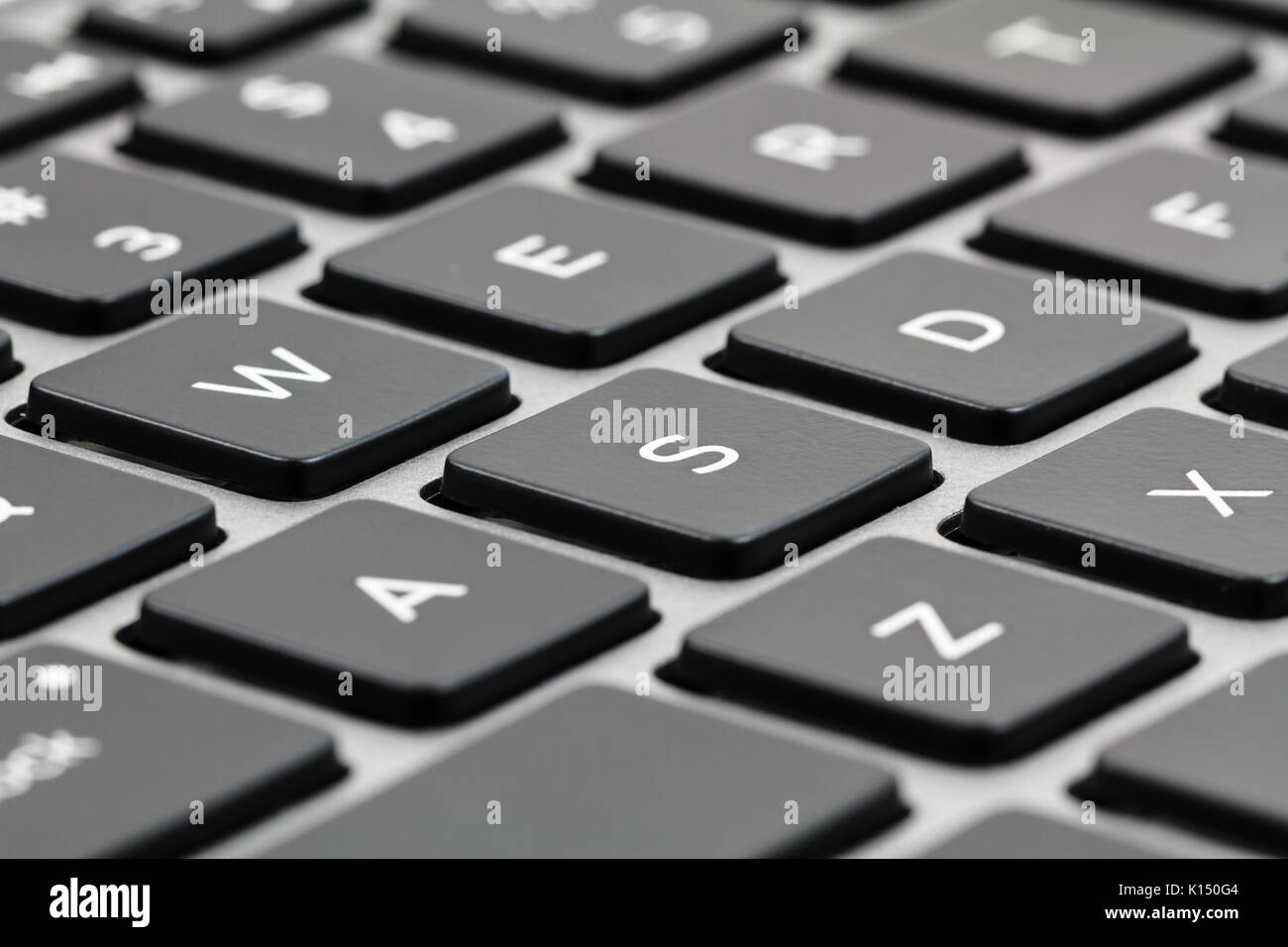 Laptop keyboard. Closeup Stock Photo - Alamy