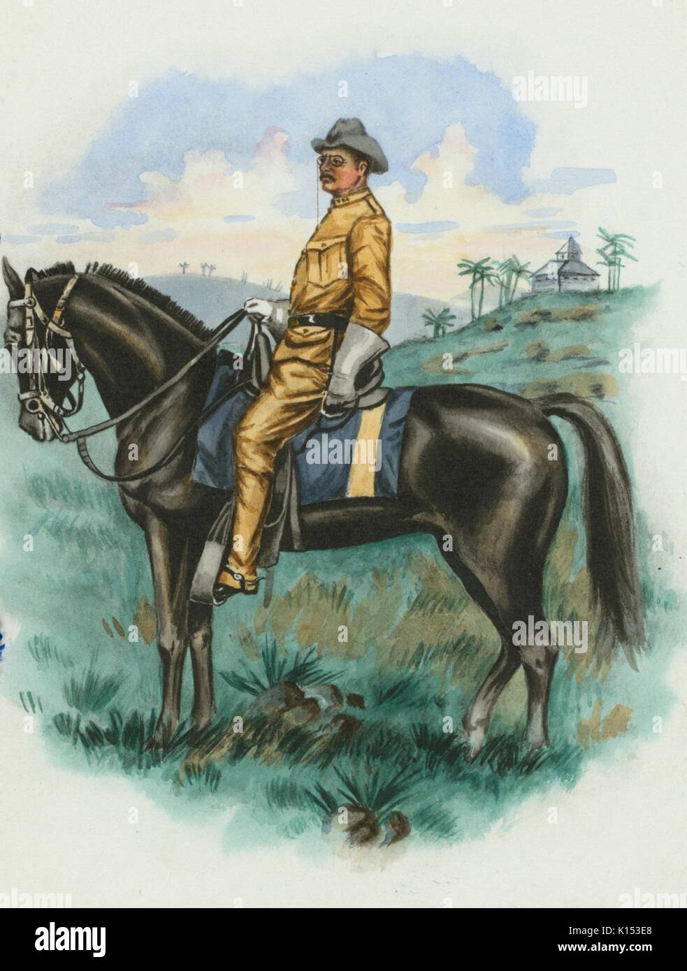 Teddy Roosevelt Rough Riders Painting