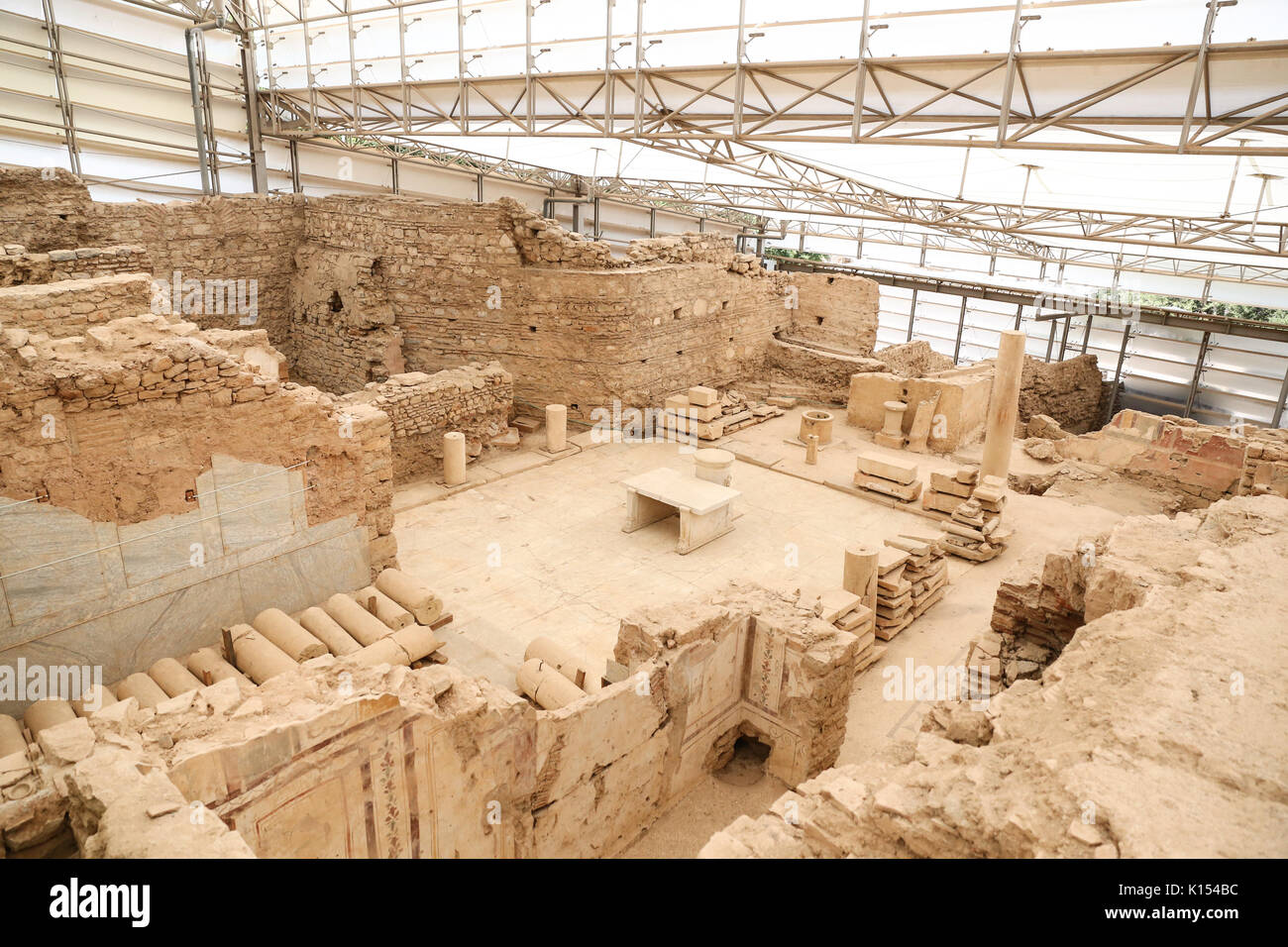 Terrace Houses in Ephesus Ancient City, Izmir, Turkey Stock Photo - Alamy
