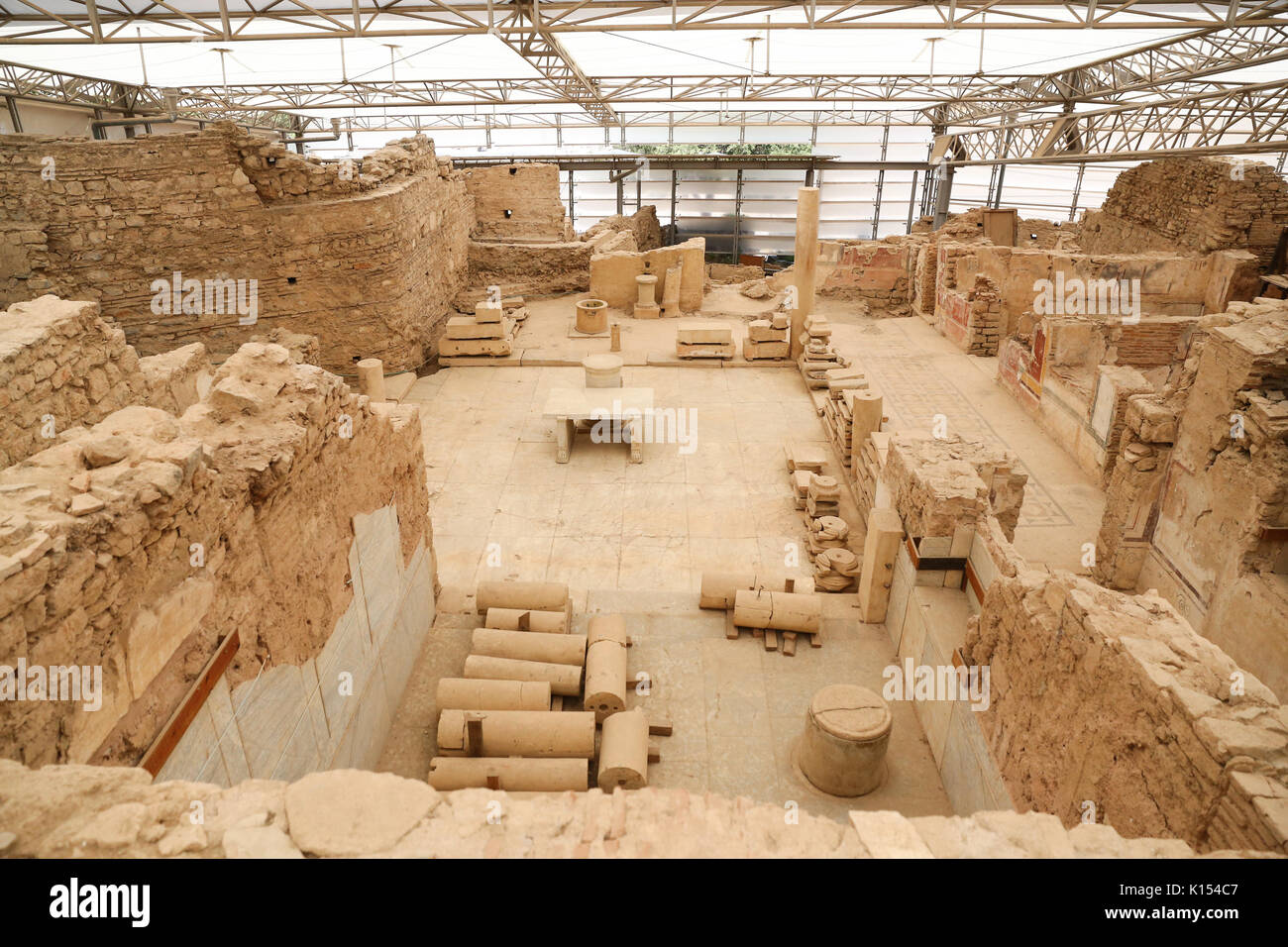 Terrace Houses in Ephesus Ancient City, Izmir, Turkey Stock Photo - Alamy