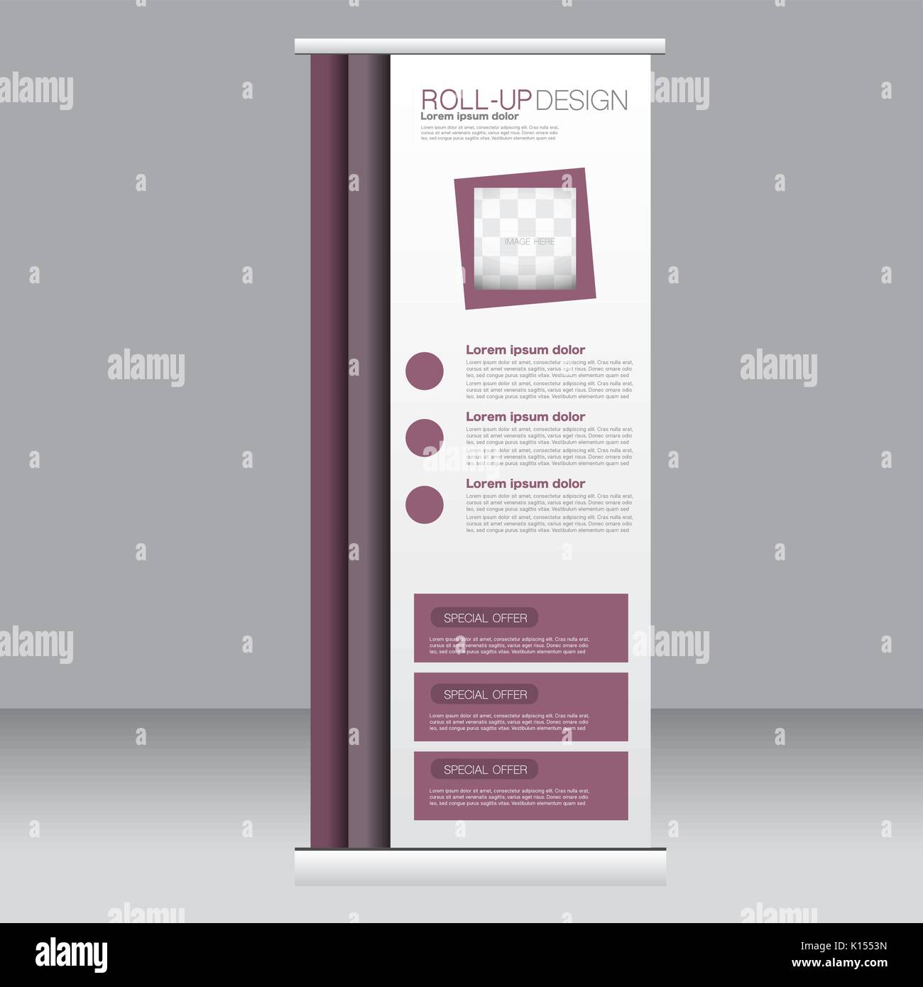 Roll up banner stand template. Abstract background for design, business ...