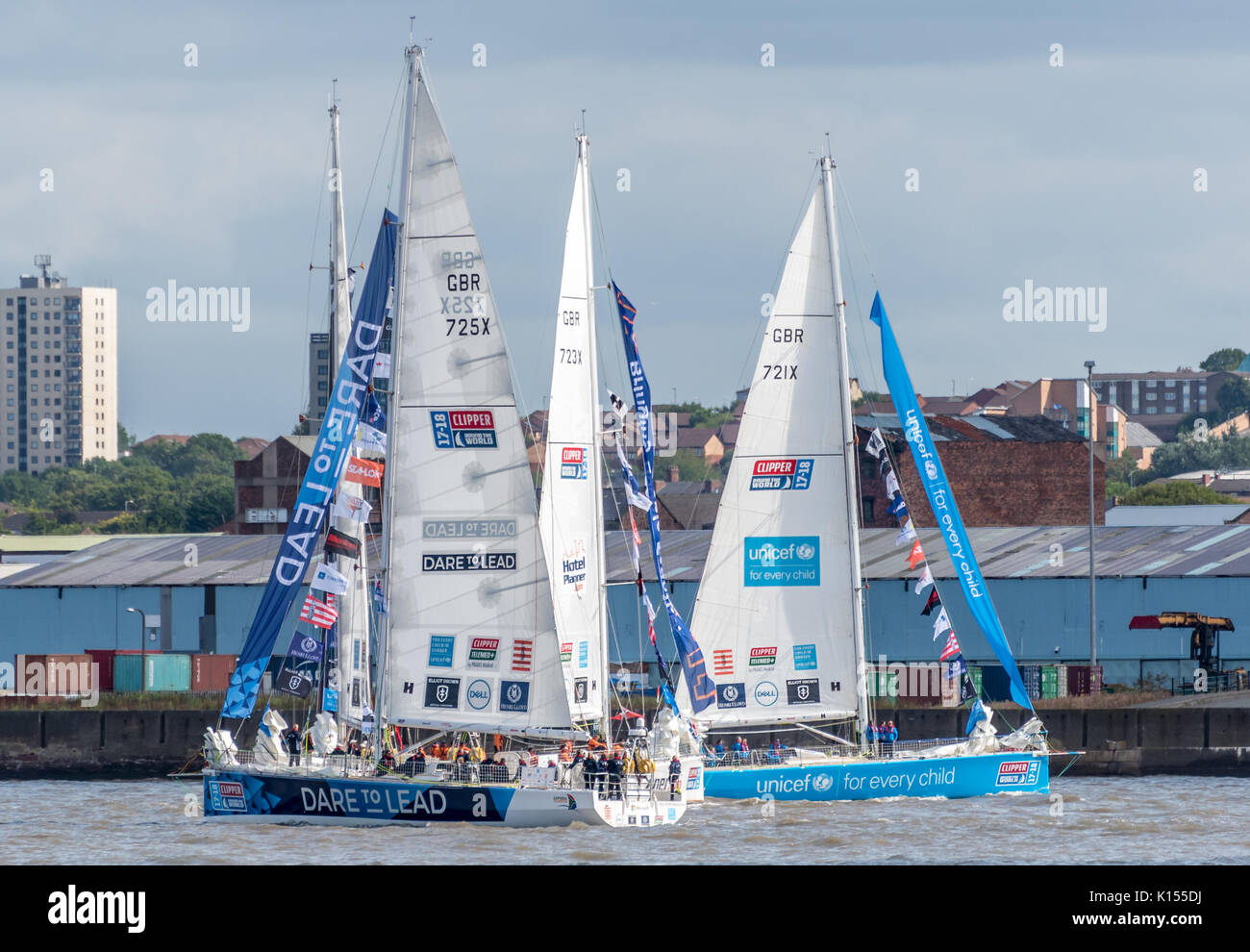'Parade of Sail' before the start of the Clipper Round the world Race ...