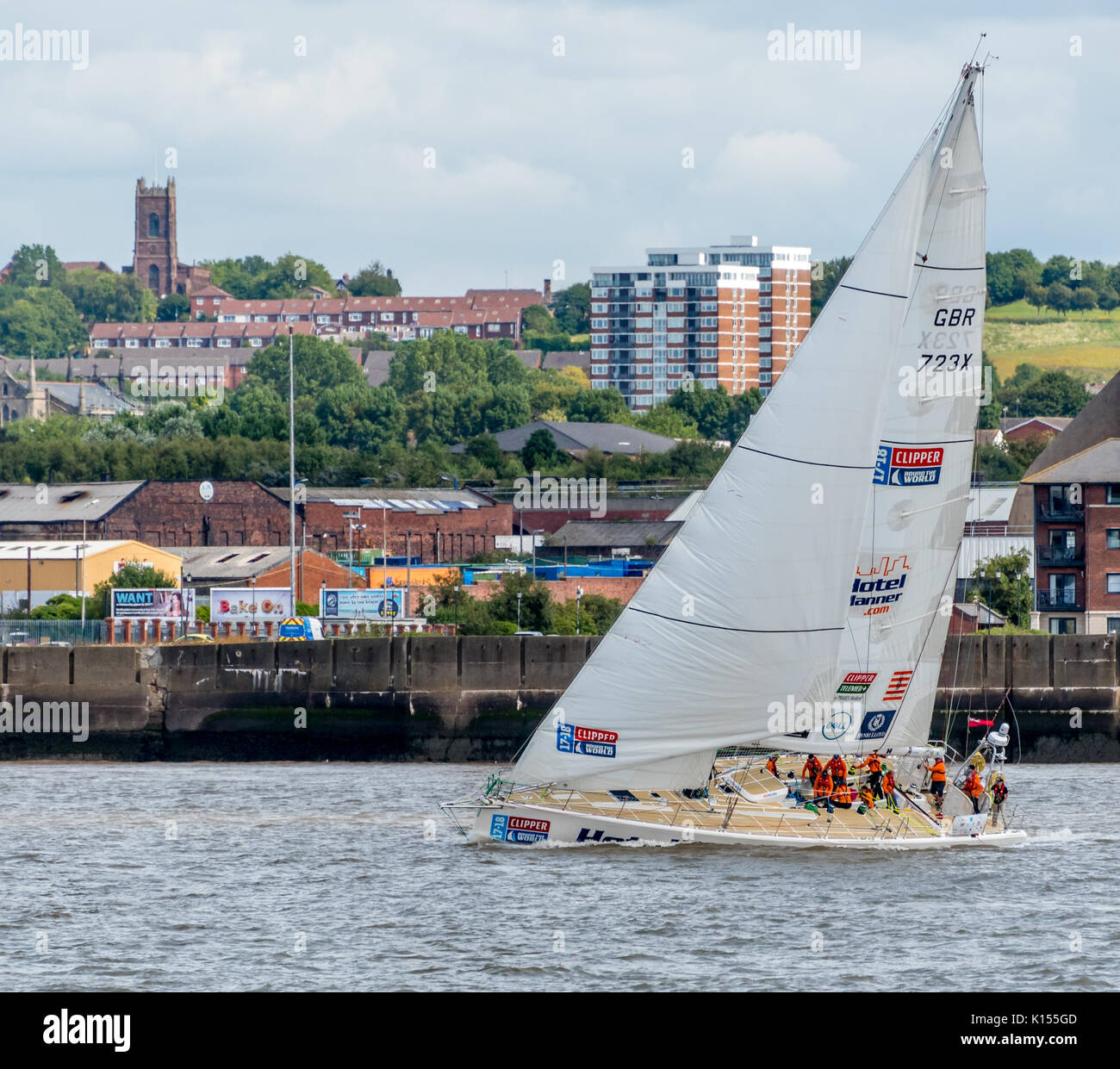 Start of the Clipper Round the world Race 2017 Stock Photo - Alamy