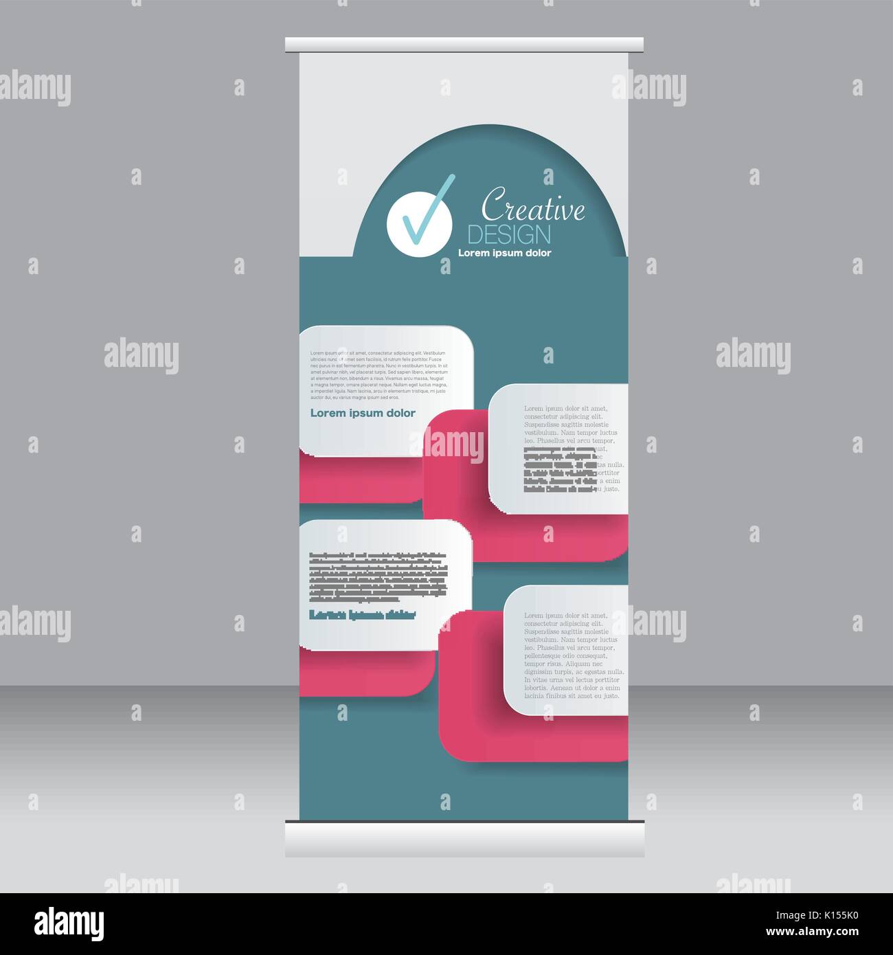 Roll up banner stand template. Abstract background for design, business ...