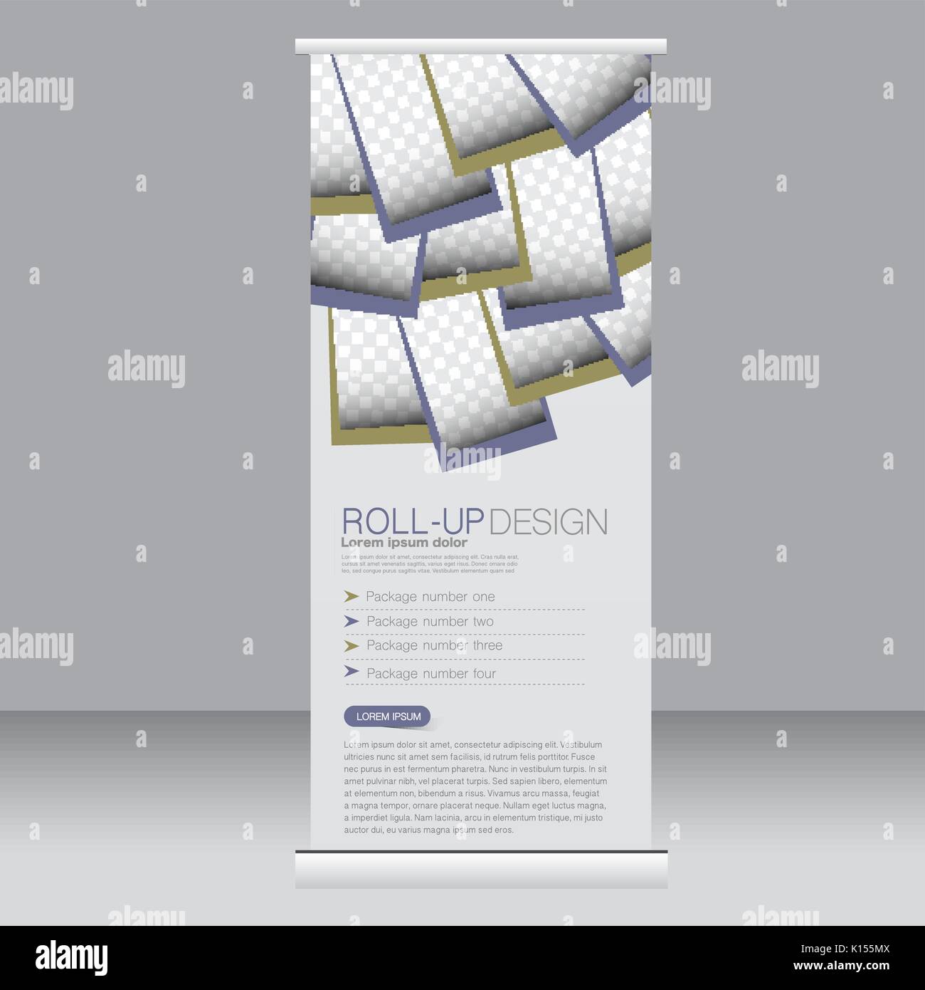 Roll up banner stand template. Abstract background for design, business ...
