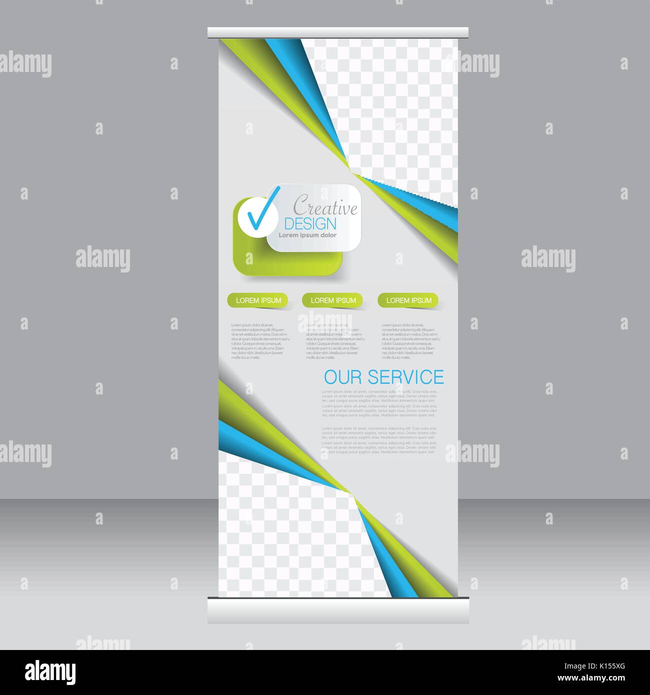 Roll up banner stand template. Abstract background for design, business ...