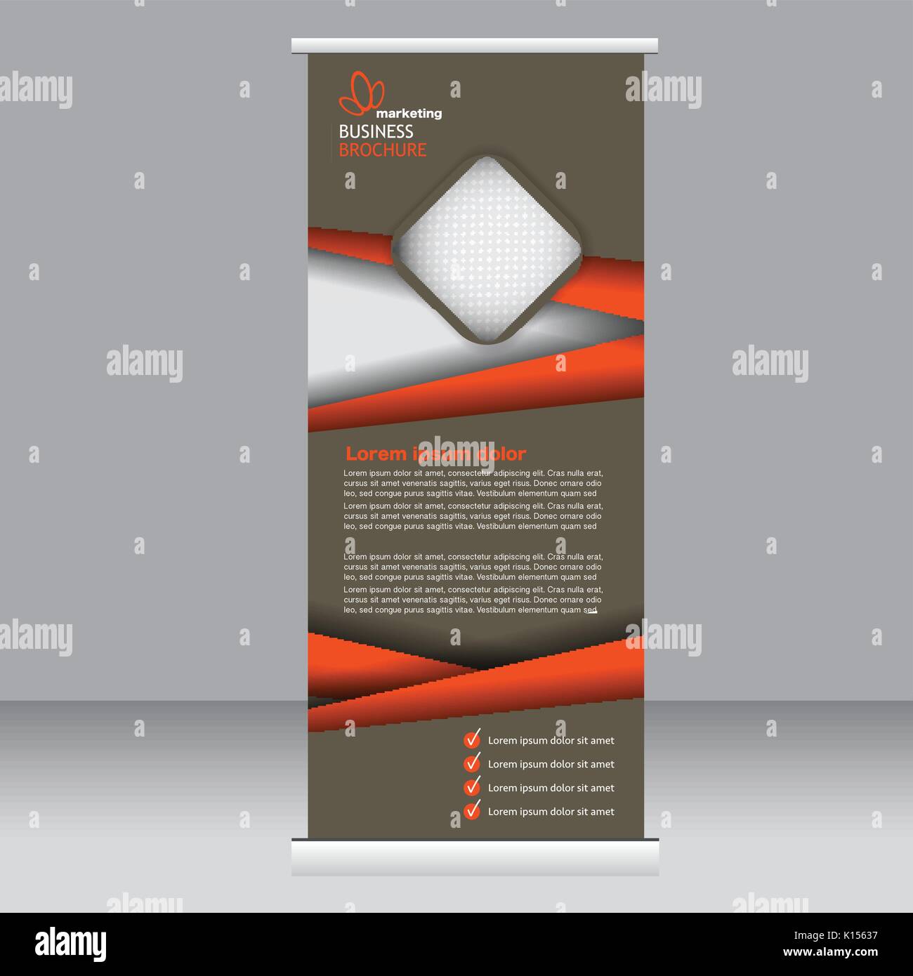 Roll up banner stand template. Abstract background for design, business ...