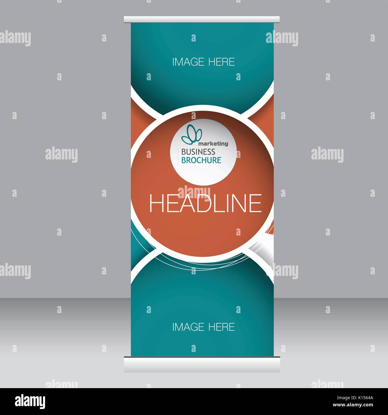 Roll up banner stand template. Abstract background for design, business, education ...