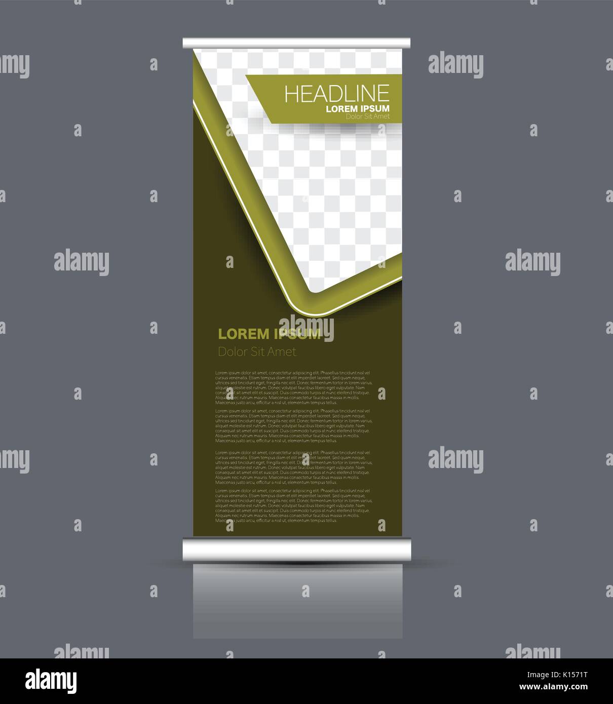 Roll up banner stand template. Abstract banner background for design, business, education ...