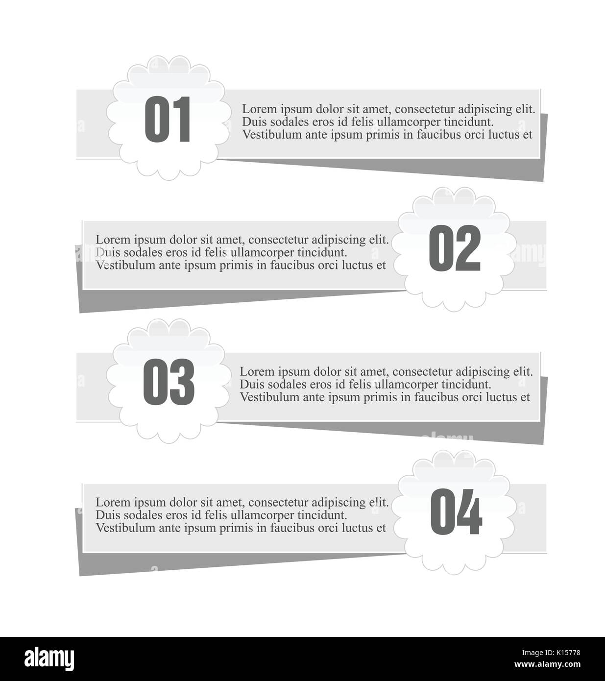 Modern infographic stickers newspaper style design template vector ...