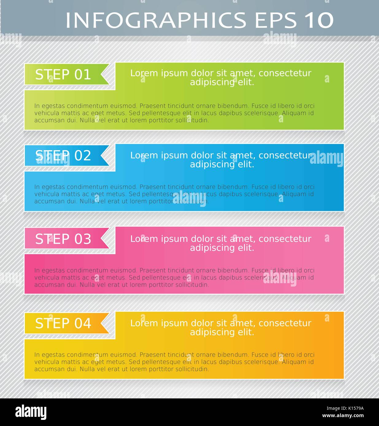 Modern infographics colorful design template with shadow vector ...