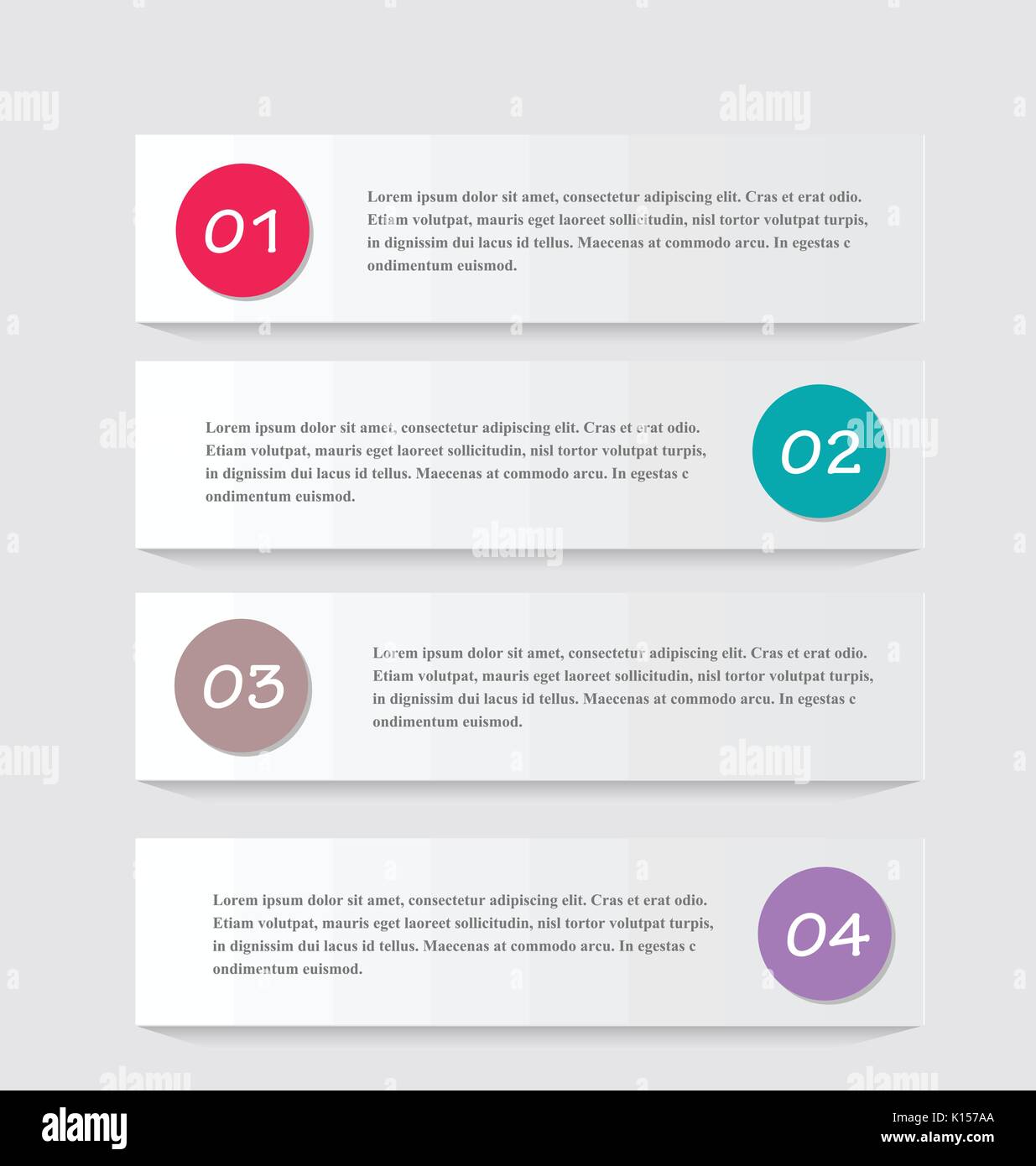 Modern infographics white design template with shadow vector ...