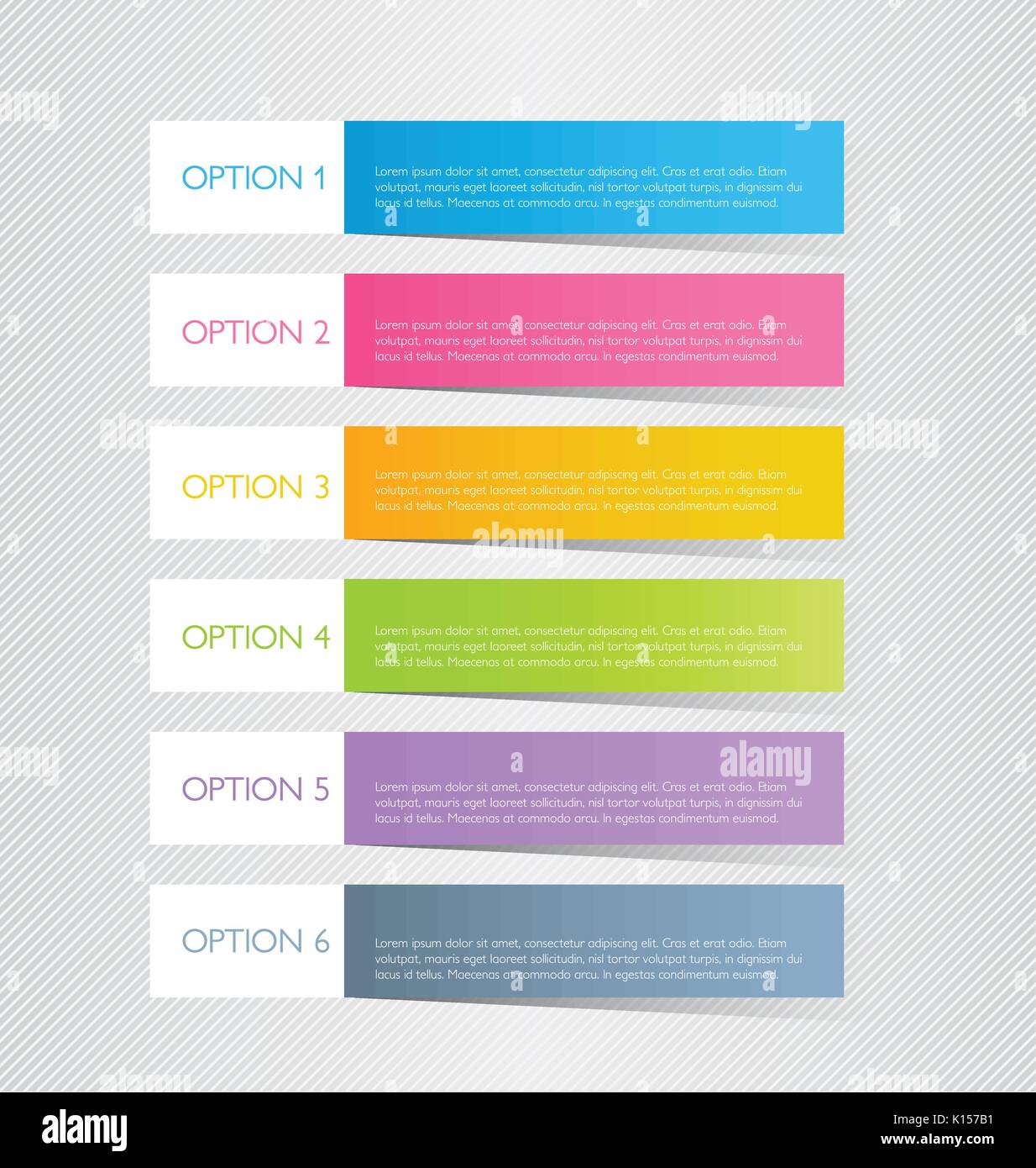 Modern infographics colorful web design template with shadow vector ...