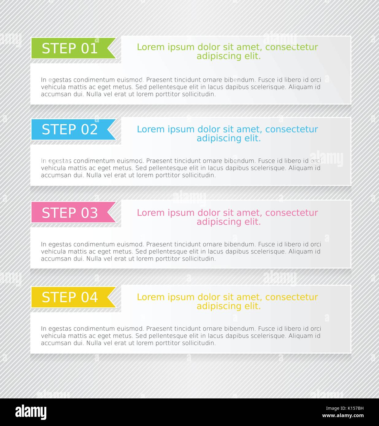 Modern infographics colorful web design template with shadow vector ...