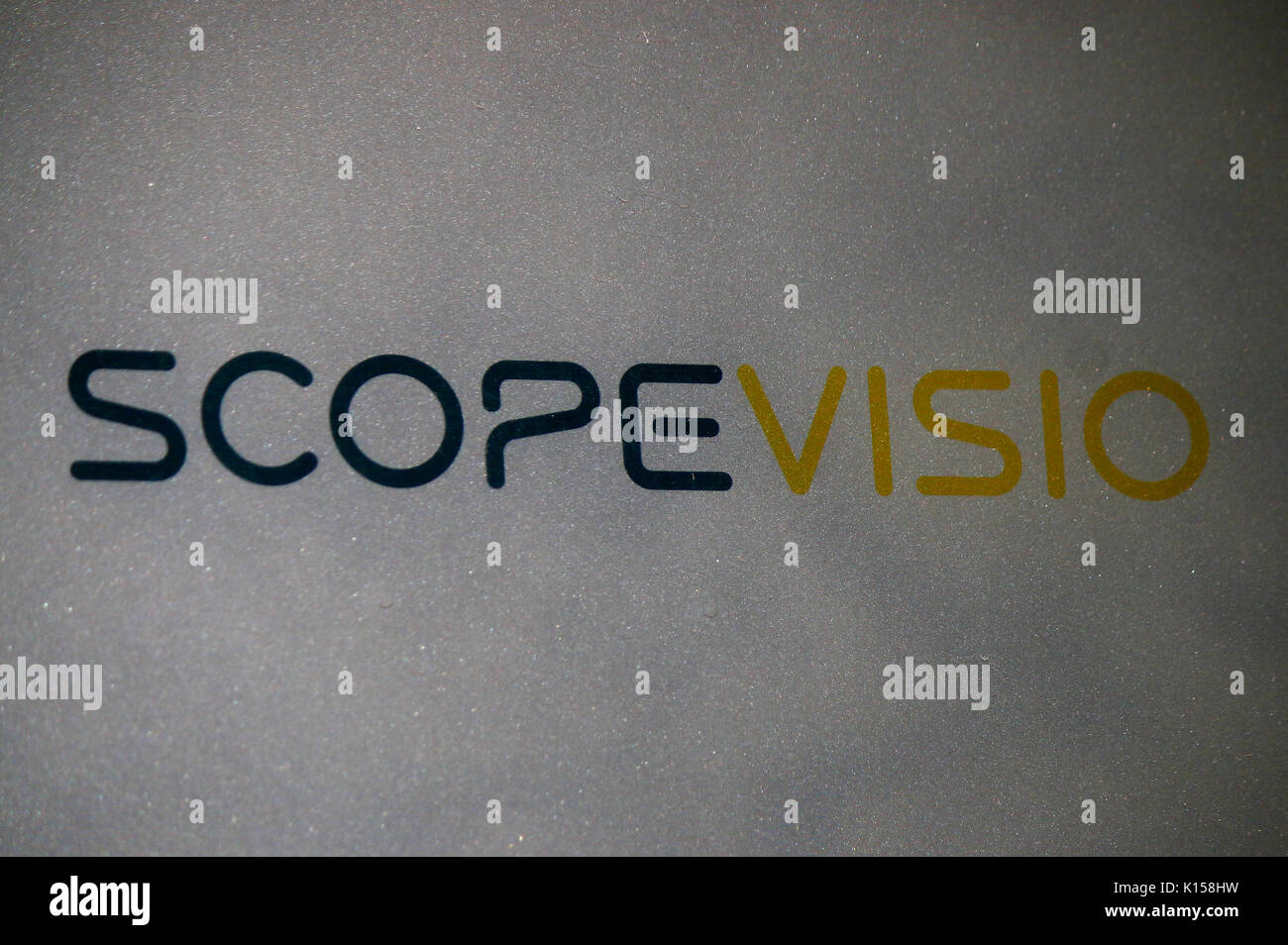 das Logo der Marke "Scopevisio", Berlin Stock Photo - Alamy