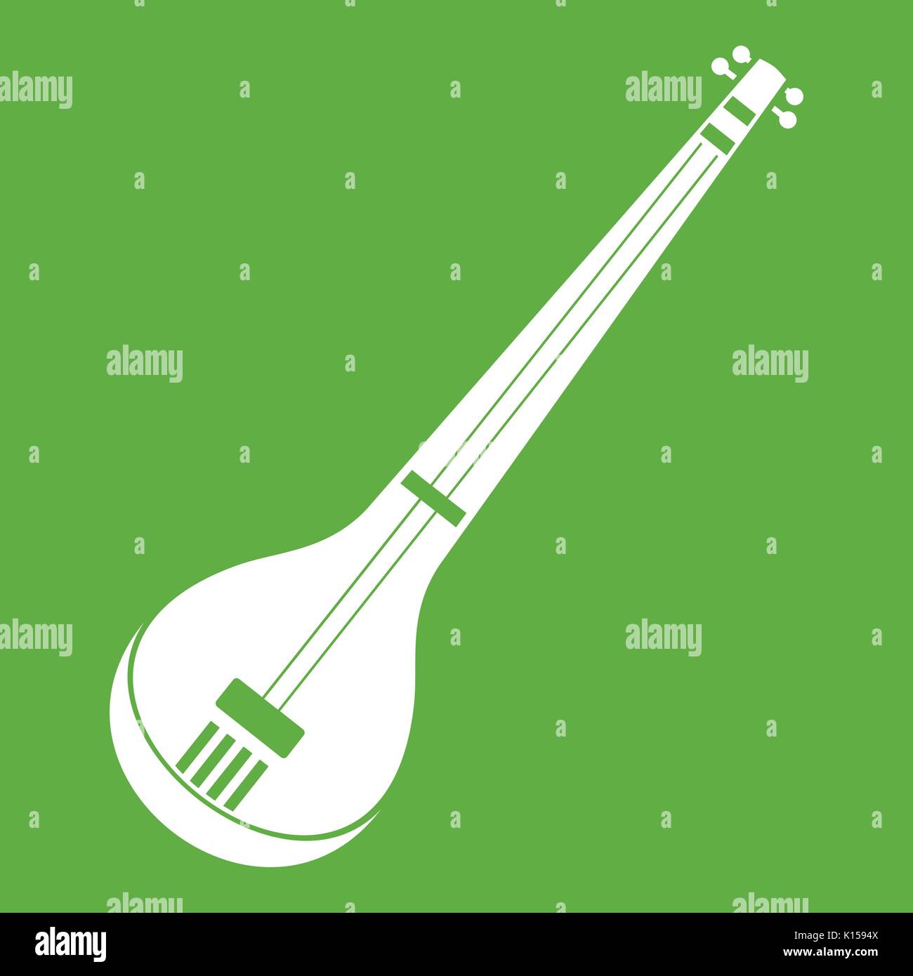 Indian guitar icon green Stock Vector Image & Art - Alamy