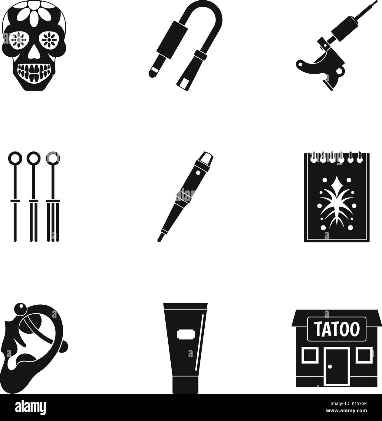 Hand is tattooed Stock Vector Images - Alamy