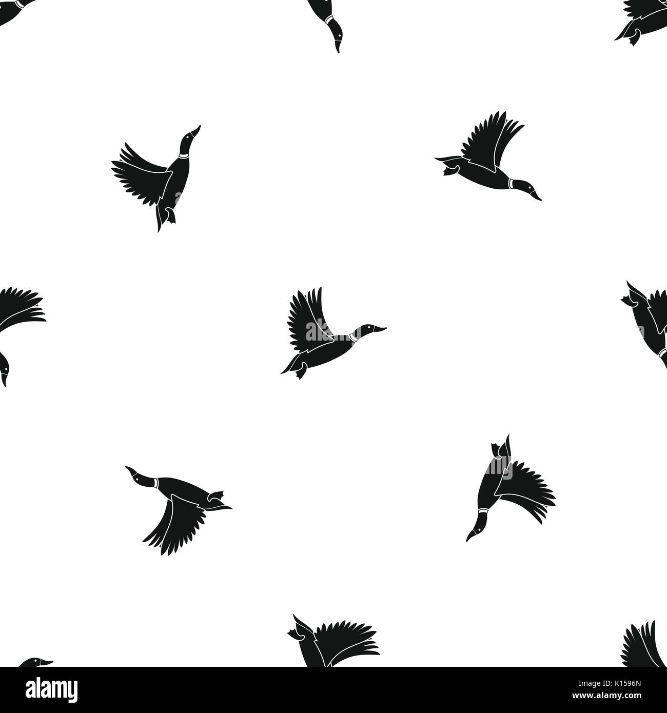 Duck pattern seamless black Stock Vector Image & Art - Alamy
