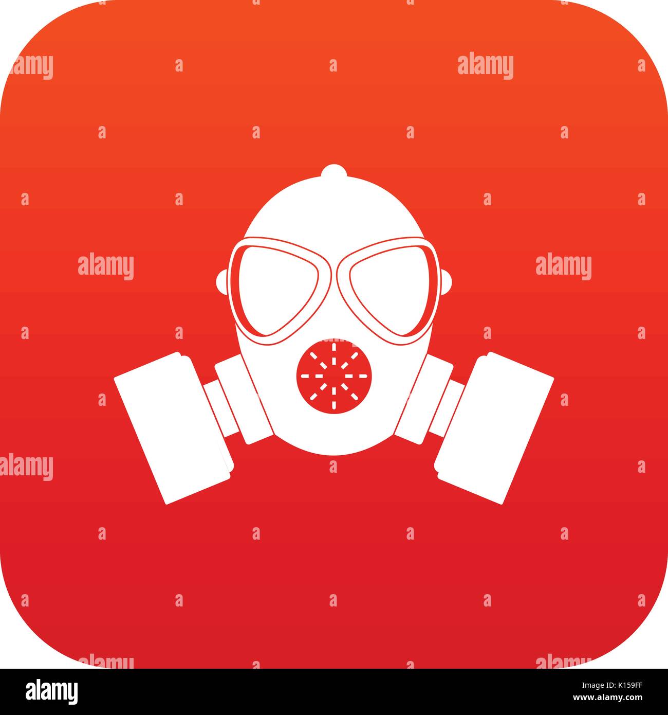 Respirator icon digital red Stock Vector Image & Art - Alamy