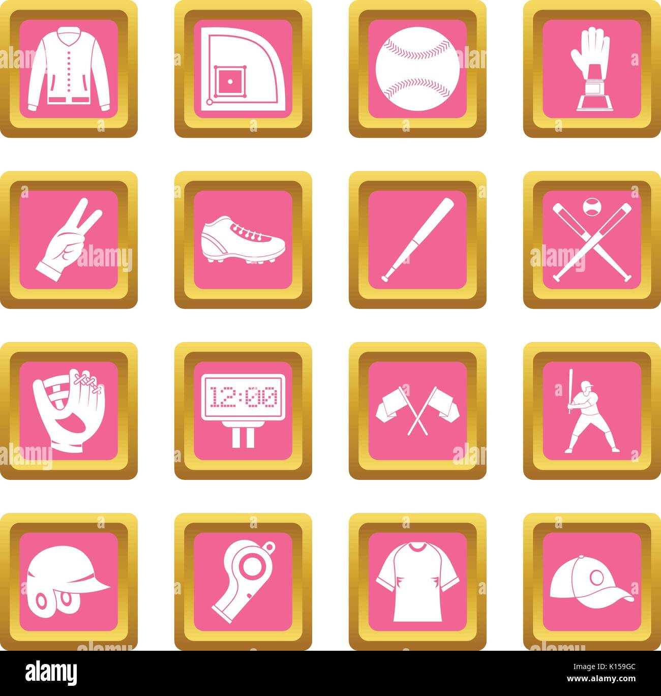 Pink sport helmet Stock Vector Images - Alamy