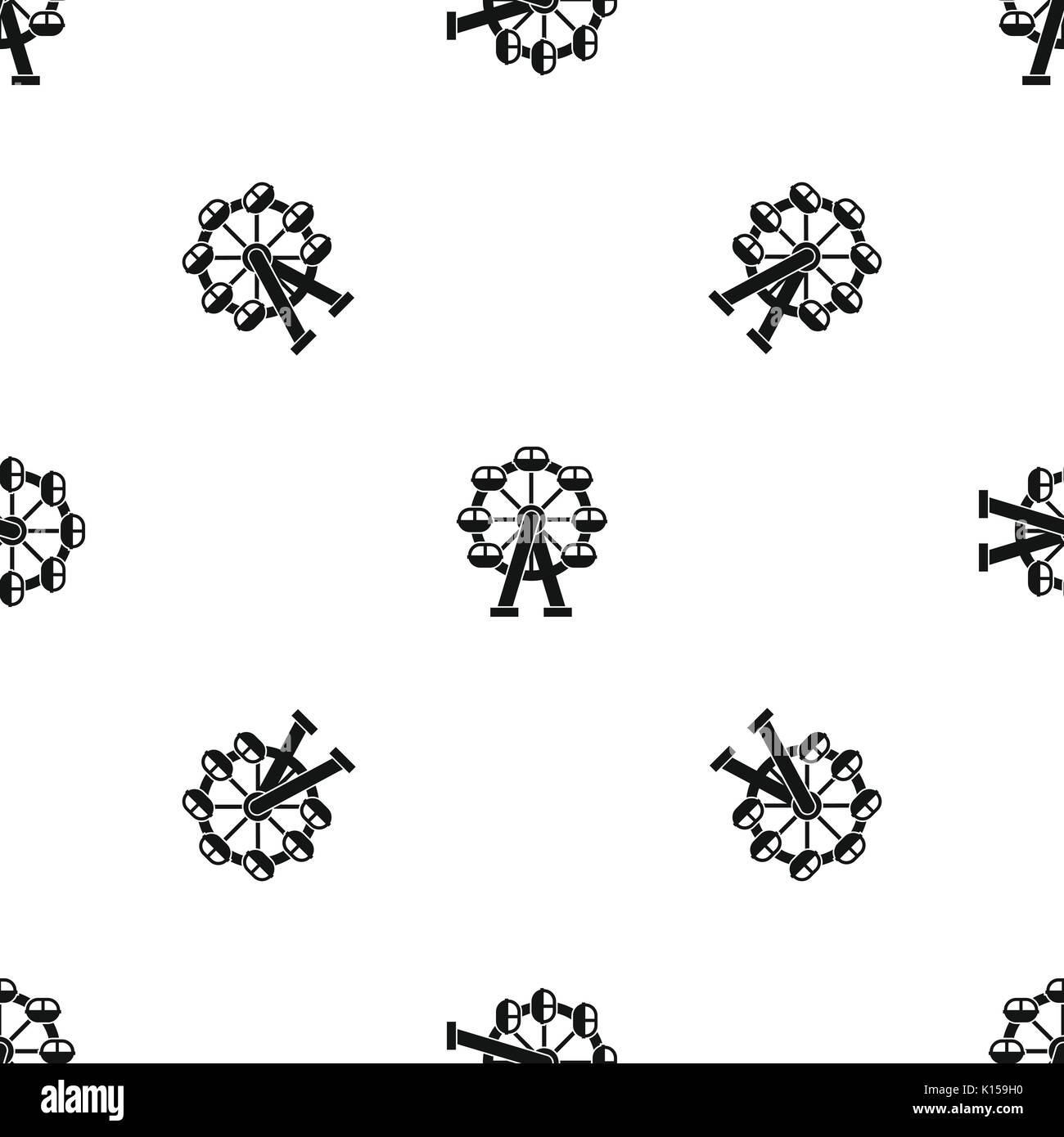Ferris wheel pattern seamless black Stock Vector Image & Art - Alamy