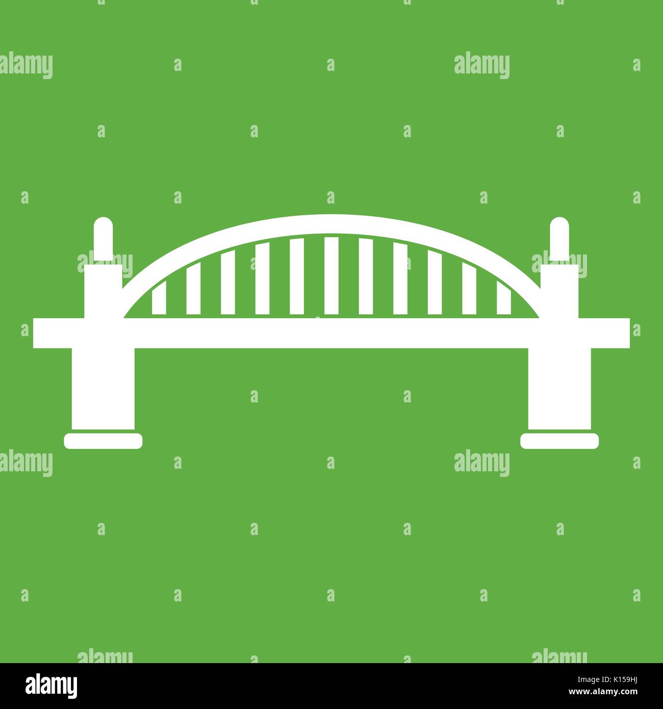Bridge icon green Stock Vector Image & Art - Alamy