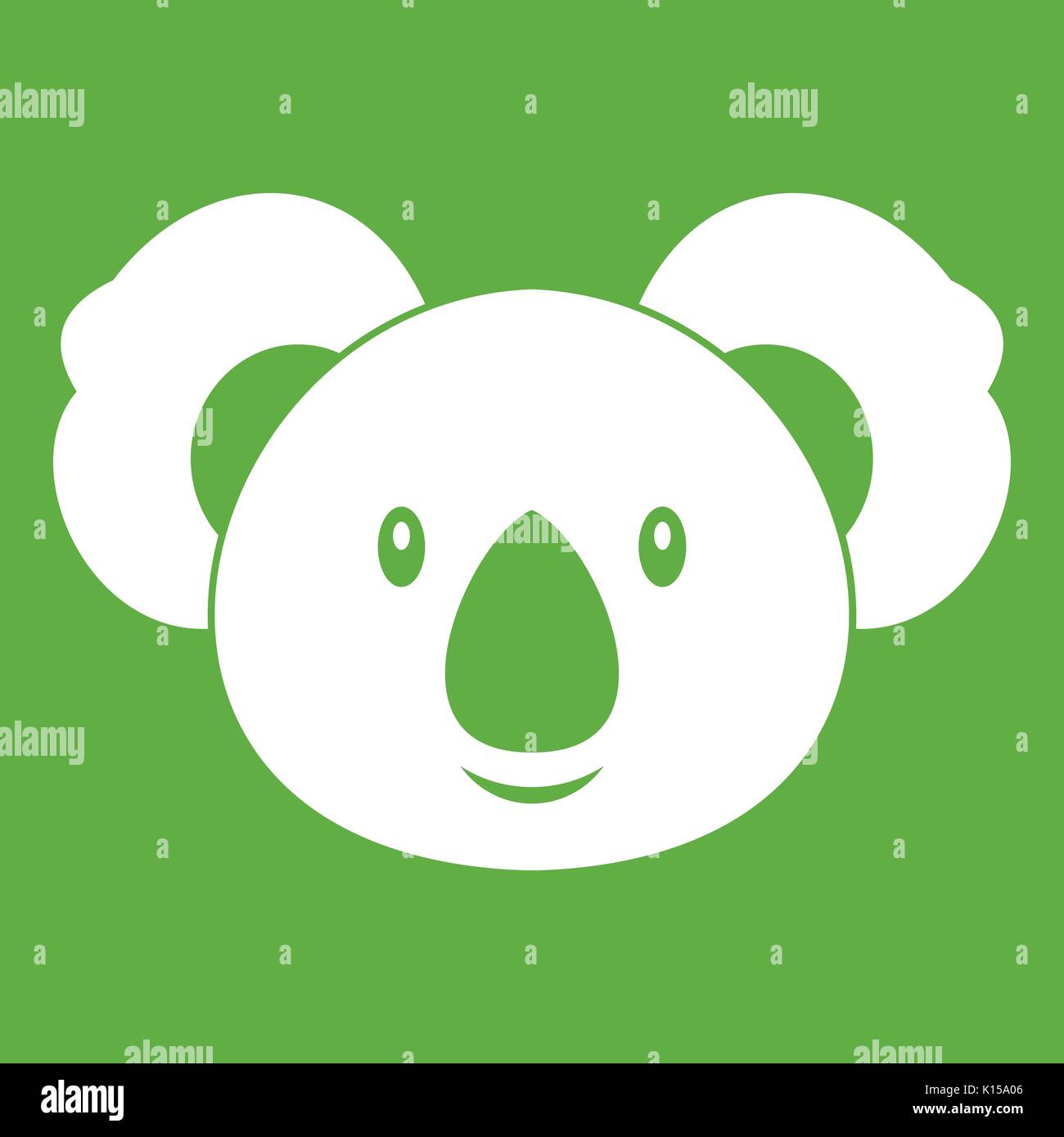 Koala icon green Stock Vector Image & Art - Alamy