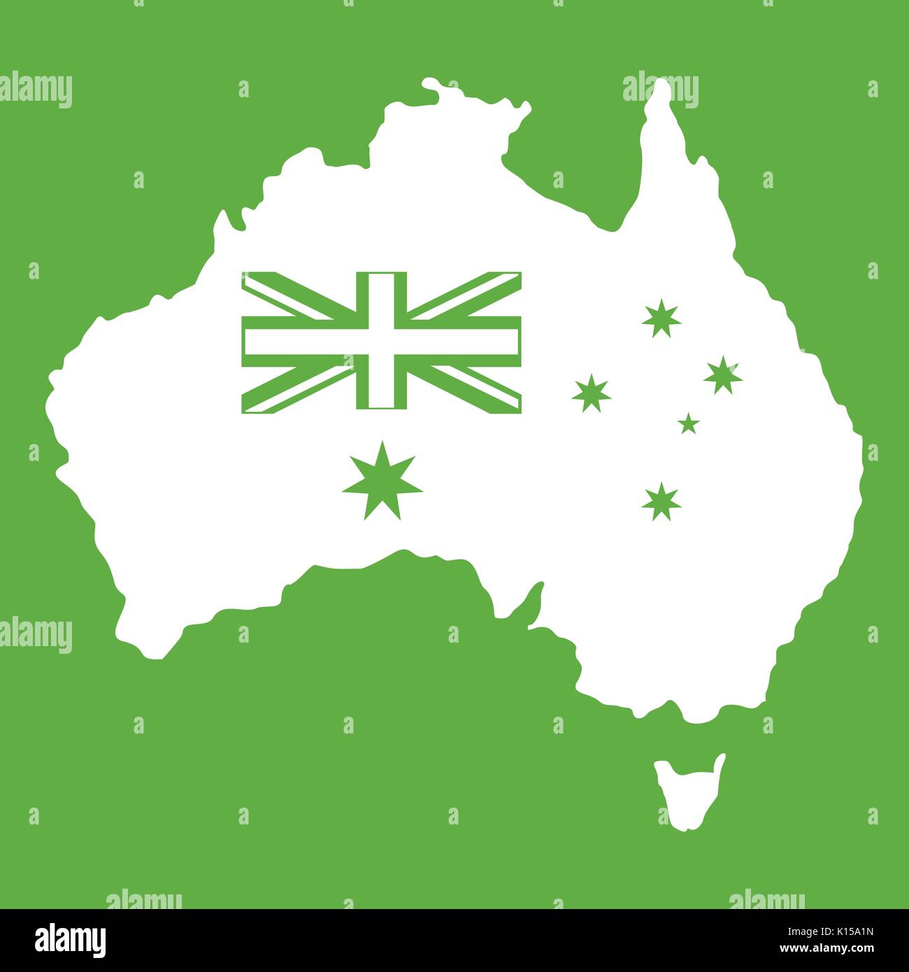 Australia icon green Stock Vector Image & Art - Alamy