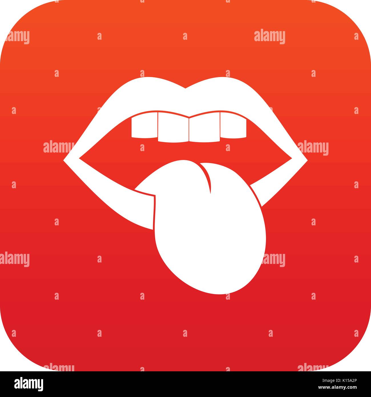 Rock emblem icon digital red Stock Vector Image & Art - Alamy